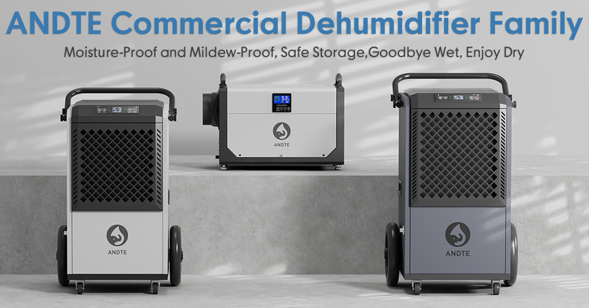 ANDTE Commercial Dehumidifiers: Ideal for Basements, Warehouses & More